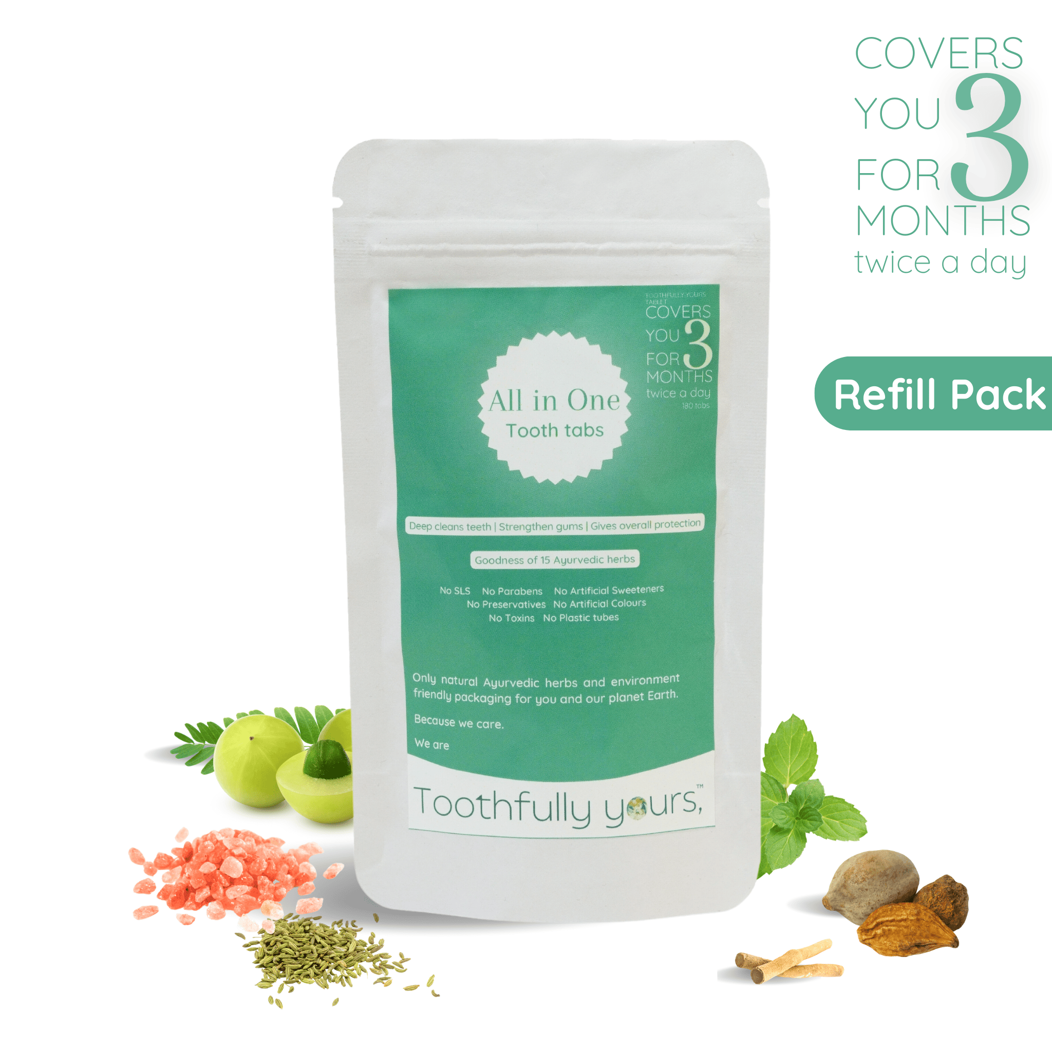 Buy Toothpaste Tablets Refill Online | Toothfully Yours – Toothfullyyours